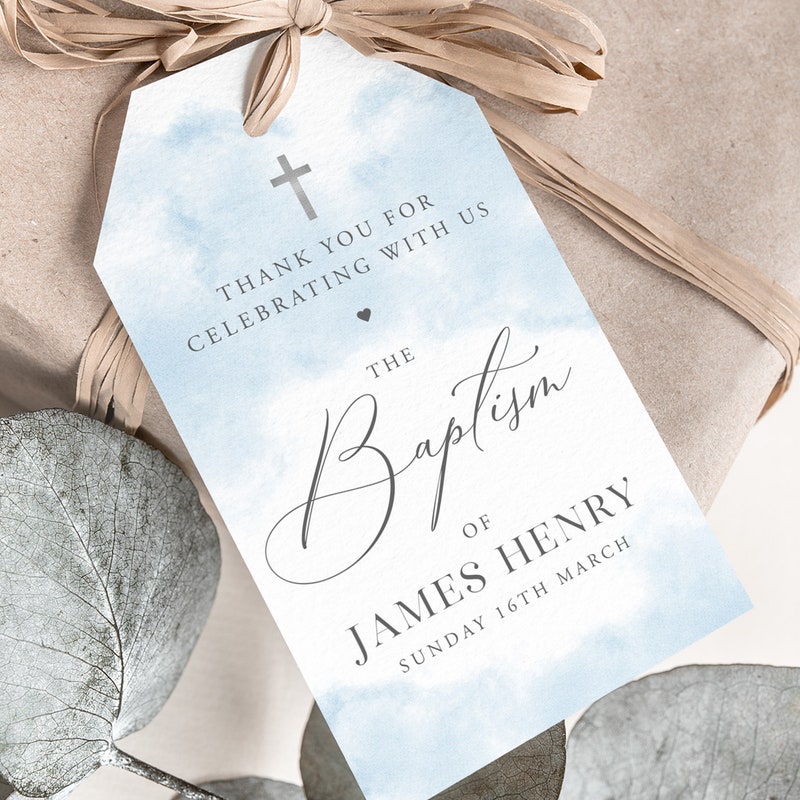 Baptism Tag - Etsy