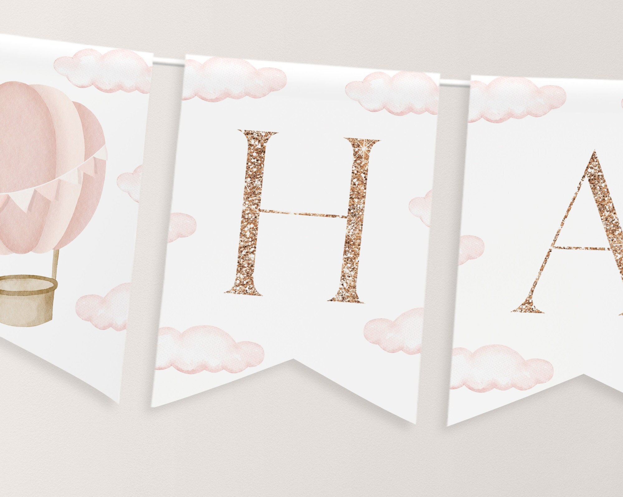 Happy Birthday Banner Printable Happy 1st Birthday Banner - Etsy
