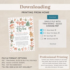 Elf Arrival Letter and Departure Letter Printable, Hello and Goodbye ...