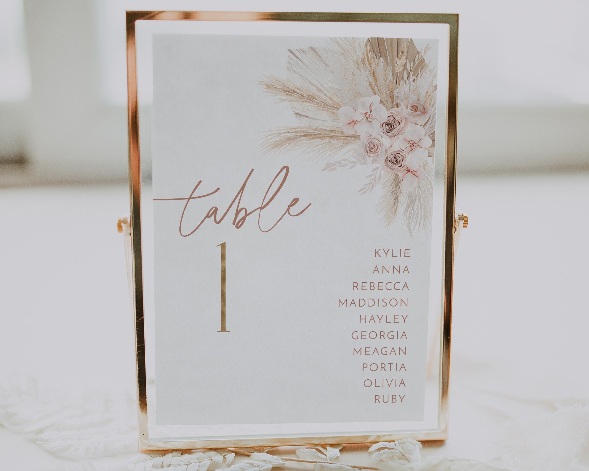 Pink Boho Table Numbers Bridal Shower Table Numbers Boho - Etsy