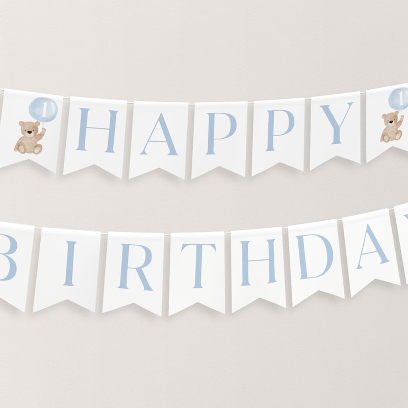 1st Birthday Banner - Etsy