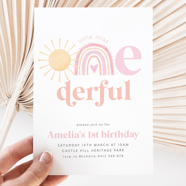 Onederful Birthday Girl Rainbow - Etsy