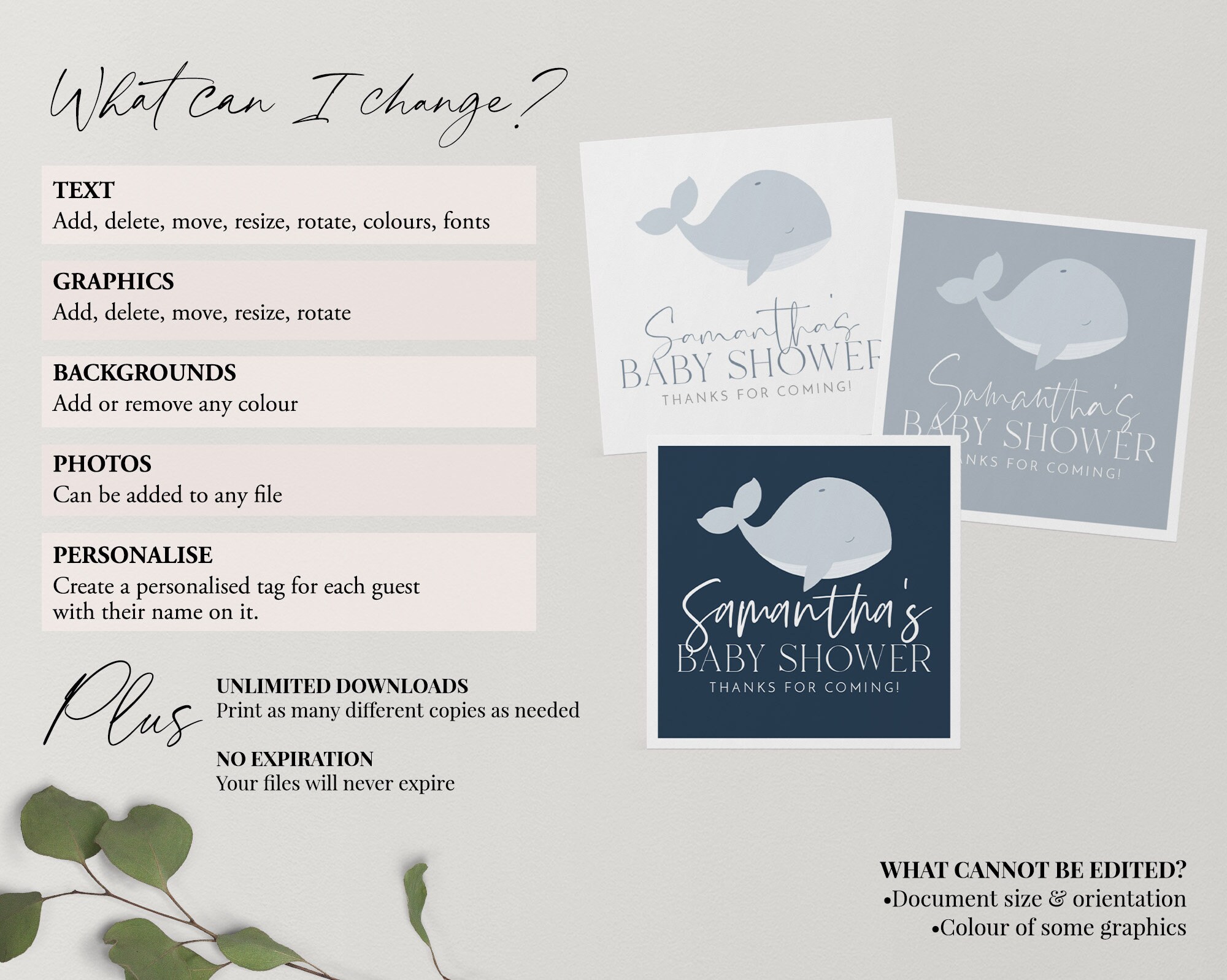Whale Welcome Sign, Whale Baby Shower Welcome Sign, Boy Baby Shower ...