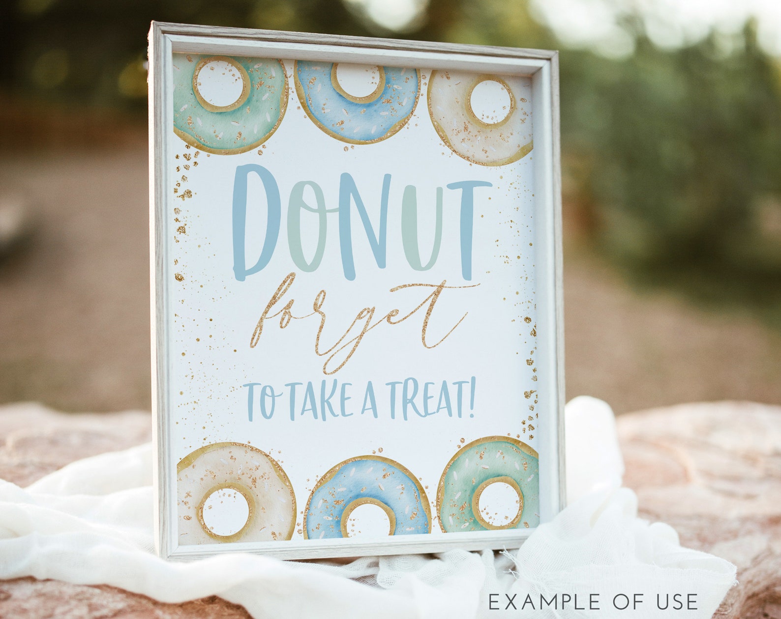 Donut Editable Sign Custom 8x10 Sign Printable Donut Sign - Etsy