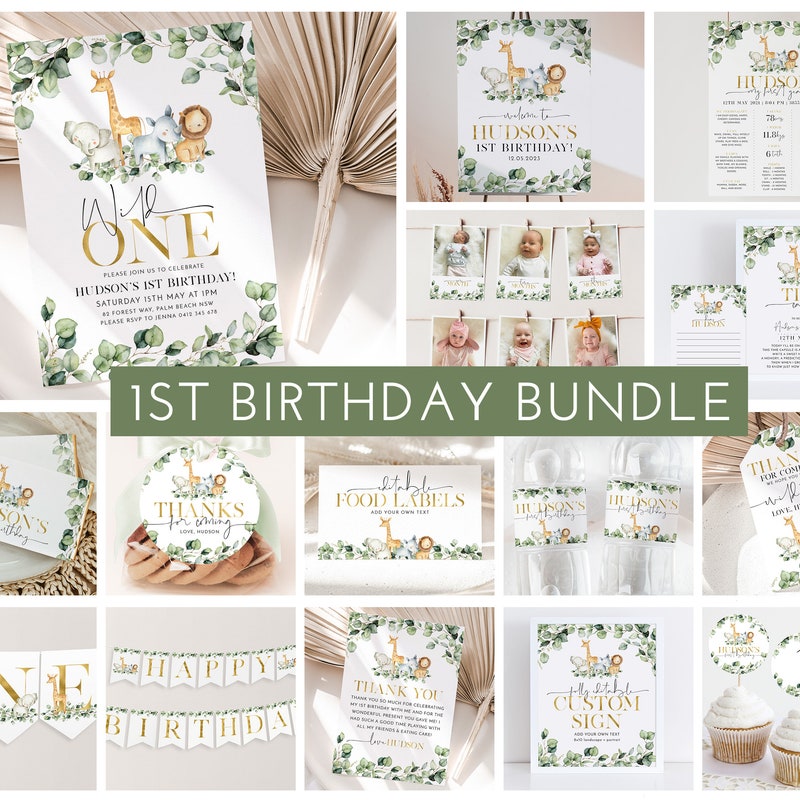 Wild One Printables - Etsy
