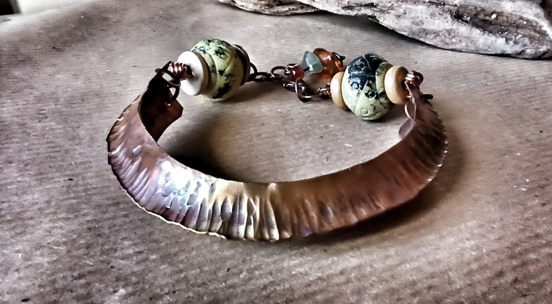 TIBETAN ARCH, Bracciale in rame, copper bracelet. bracelet en cuivre ...