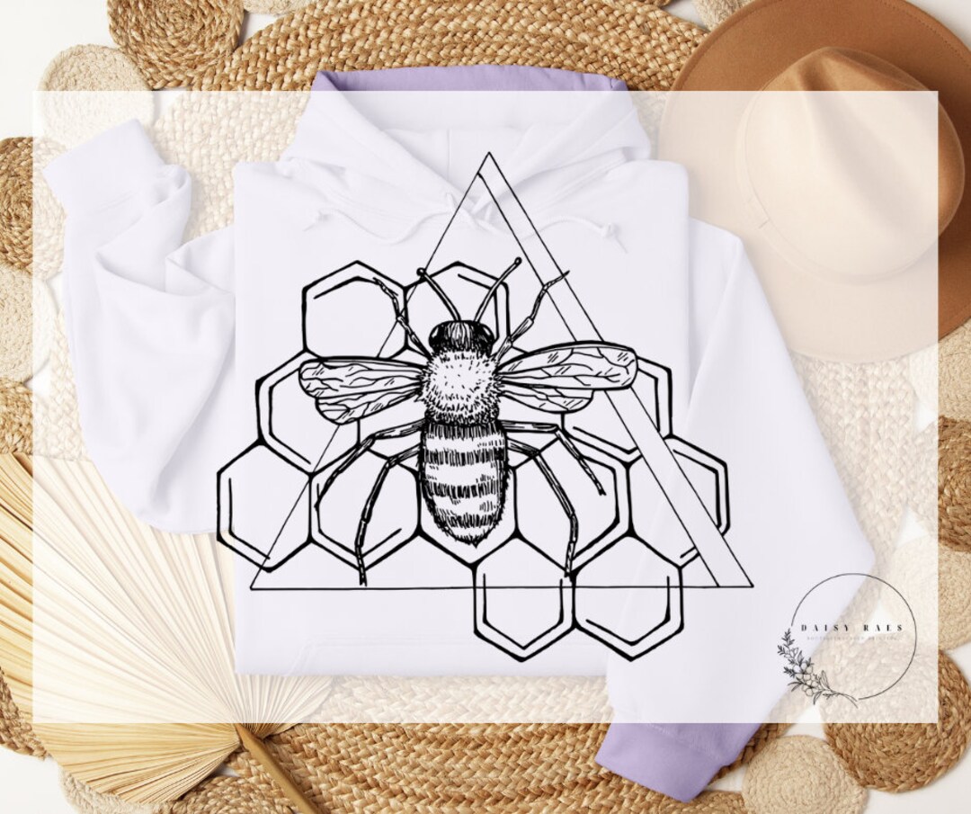 Triangle Honeycomb Bee DTF Transfer - Etsy