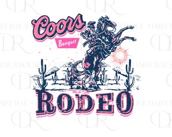 Coors Rodeo PNG, Western Sublimation Designs, Coors Png, Cowboy Png ...
