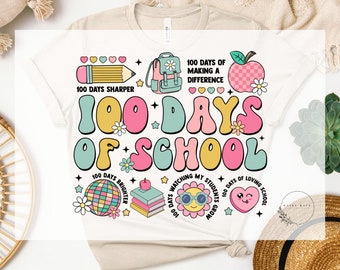 DTF Transfers 100 Days of School Level 100 Days Sprinkled With Fun ...