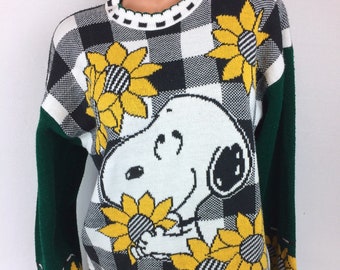 Snoopy sweater | Etsy
