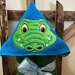 Alligator Hooded Towel for Kids - Etsy
