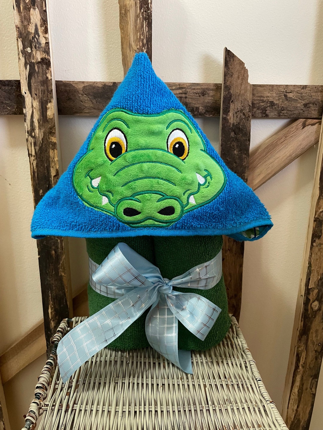 Alligator Hooded Towel for Kids - Etsy