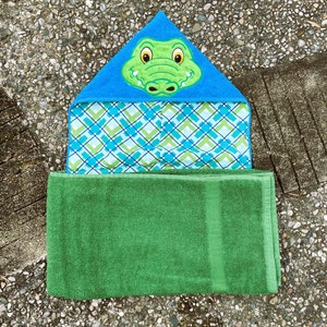 Alligator Hooded Towel for Kids - Etsy