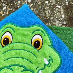 Alligator Hooded Towel for Kids - Etsy