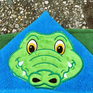 Alligator Hooded Towel for Kids - Etsy