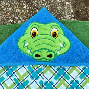 Alligator Hooded Towel for Kids - Etsy