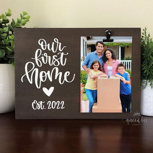 Our First Home Picture Frame Personalized Gift for First - Etsy