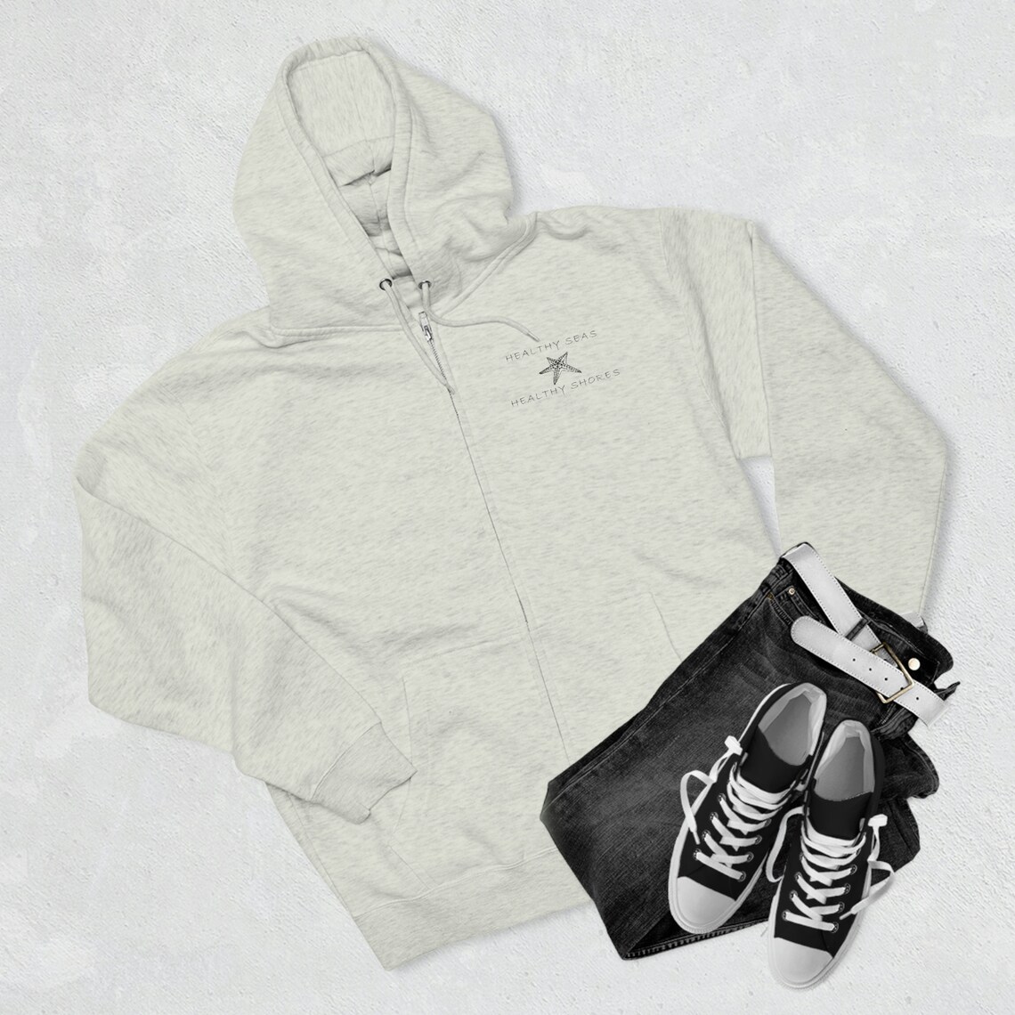 Veiled Surroundings Octopus Zip Hoodie, Octopus Sweatshirt, Sea Life ...