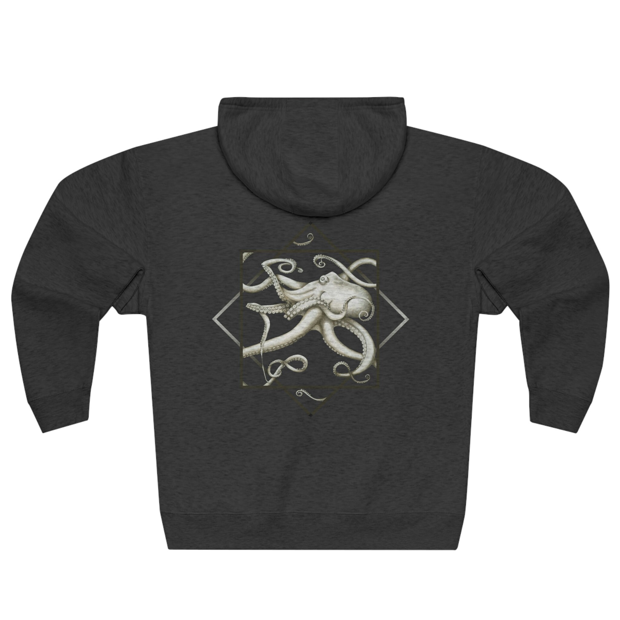Veiled Surroundings Octopus Zip Hoodie, Octopus Sweatshirt, Sea Life ...
