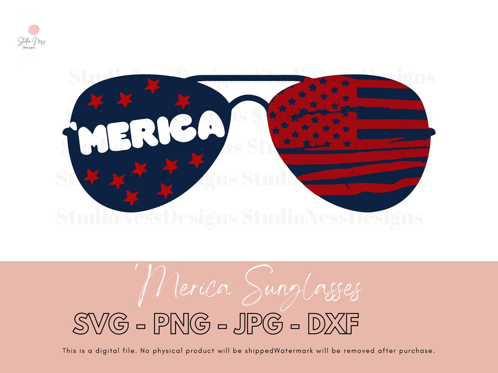 Merica SVG Sunglasses SVG American Flag Svg Glasses Svg | Etsy