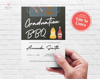 Graduation Cookout Party Invitation | Etsy