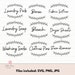 DIY Laundry Storage Labels - Home Decor SVG Design for Custom Laundry ...