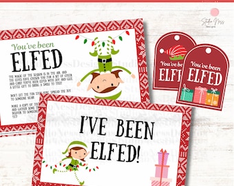 You've Been Elfed Elf Printable Elf Christmas Game Digital Printable ...