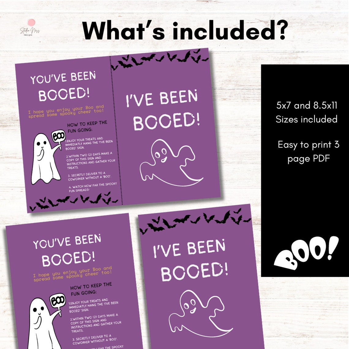 Boo Basket Sign Printable You've Been Booed Digital - Etsy