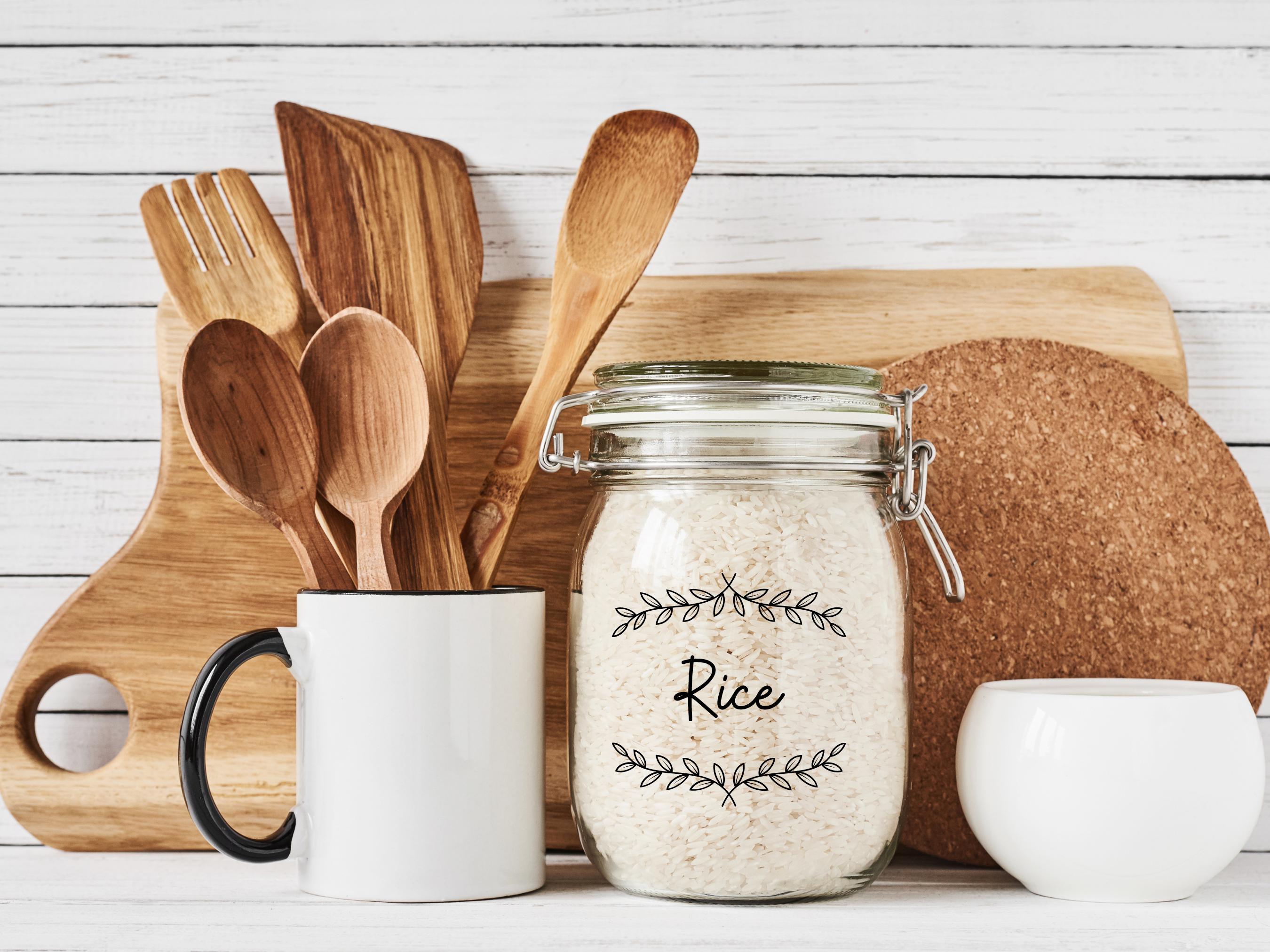 Household Labels, Kitchen Labels Svg, Home Decor SVG Design for Custom ...