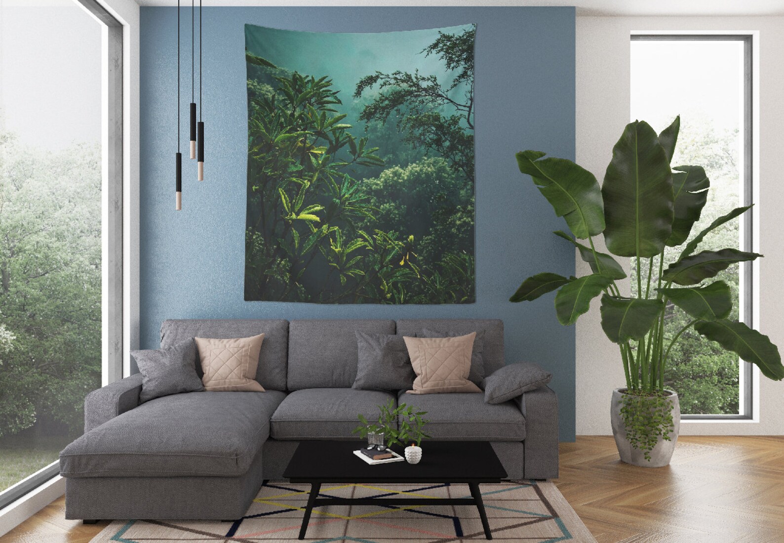 Amazon Rainforest Tapestry,jungle Wall Tapestry,tropical Jungle ...
