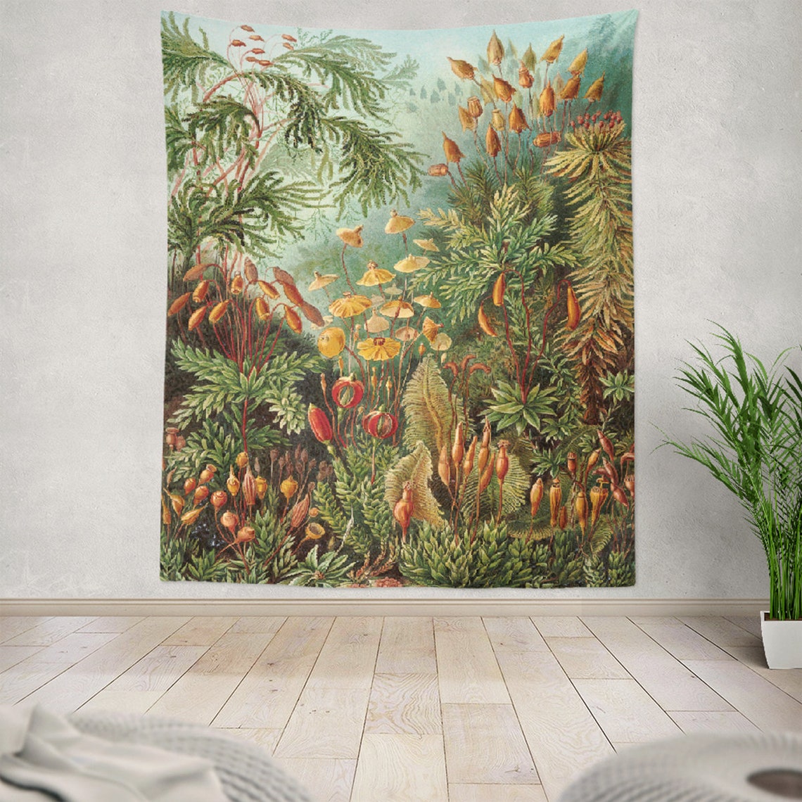 Vintage Botanical Tapestry Nature Wall Tapestryrainforest | Etsy