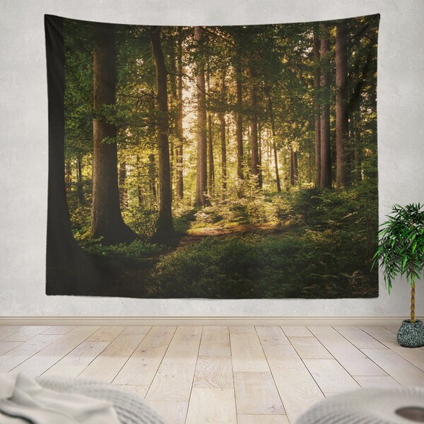 Forest Tapestry - Etsy