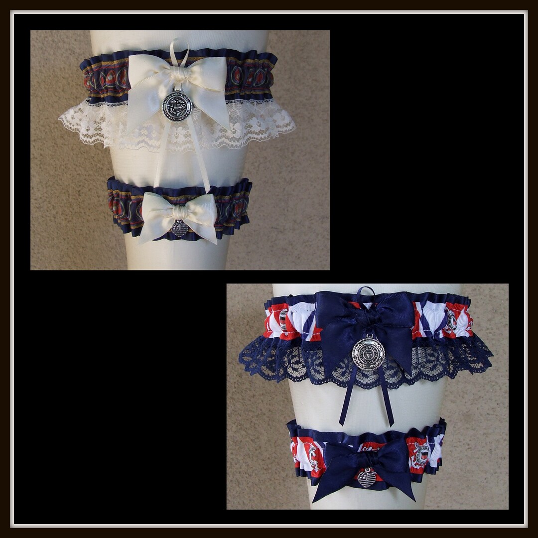 Design Your Own Military Garter or Set With Customized Ribbon Charms ...
