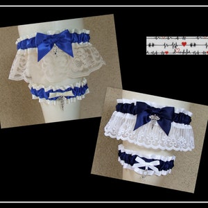 Medical Garter or Set you choose colors and charms Wedding or | Etsy