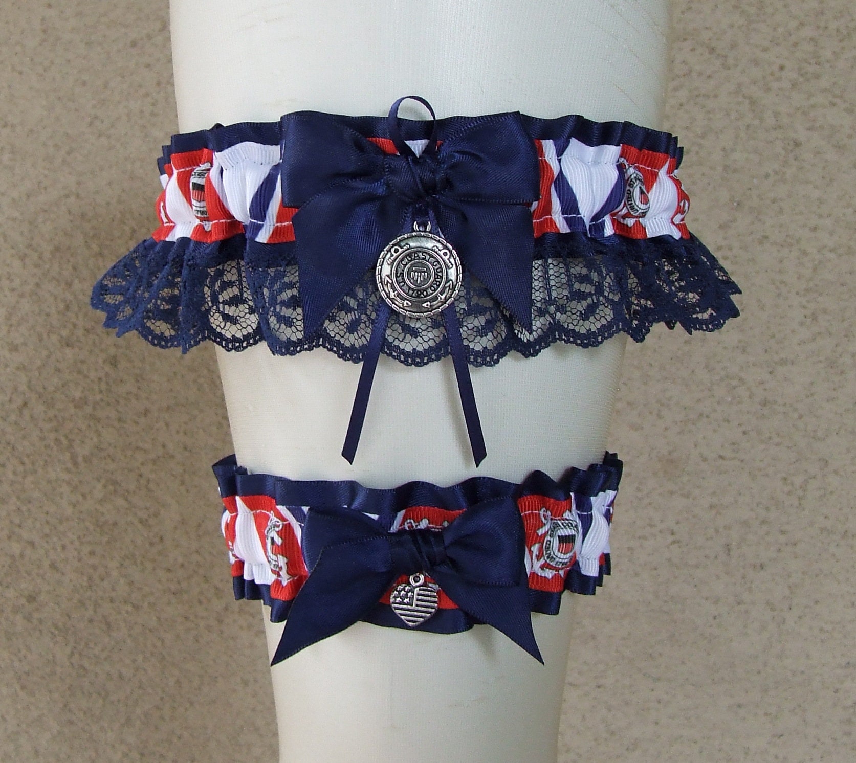 Design Your Own Military Garter or Set with customized ribbon | Etsy