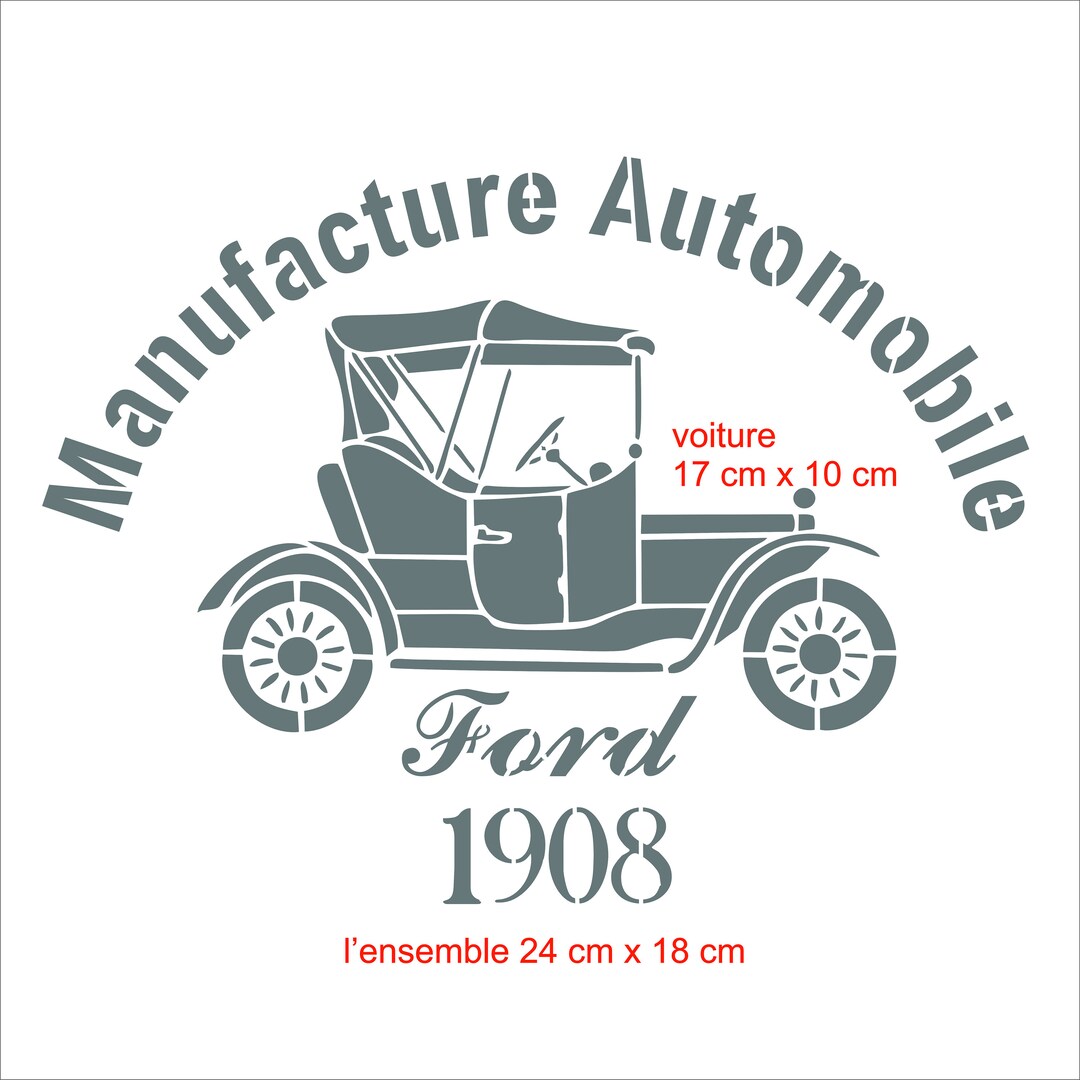 Old Car Stencil for Factory or Industrial Decoration - Etsy