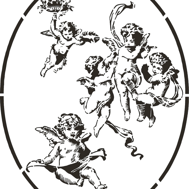 Angel Stencils - Etsy