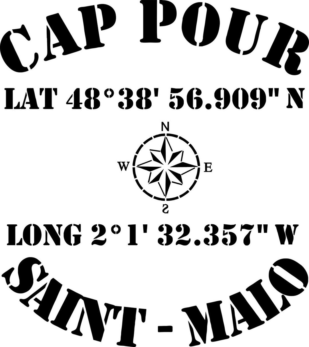 Stencil, Stencil "cap Saint - Malo" - Etsy