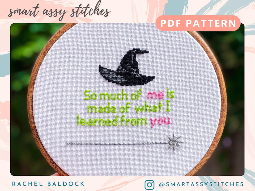 Wicked | "for Good" Needlepoint or Cross Stitch PDF Pattern - Updated ...
