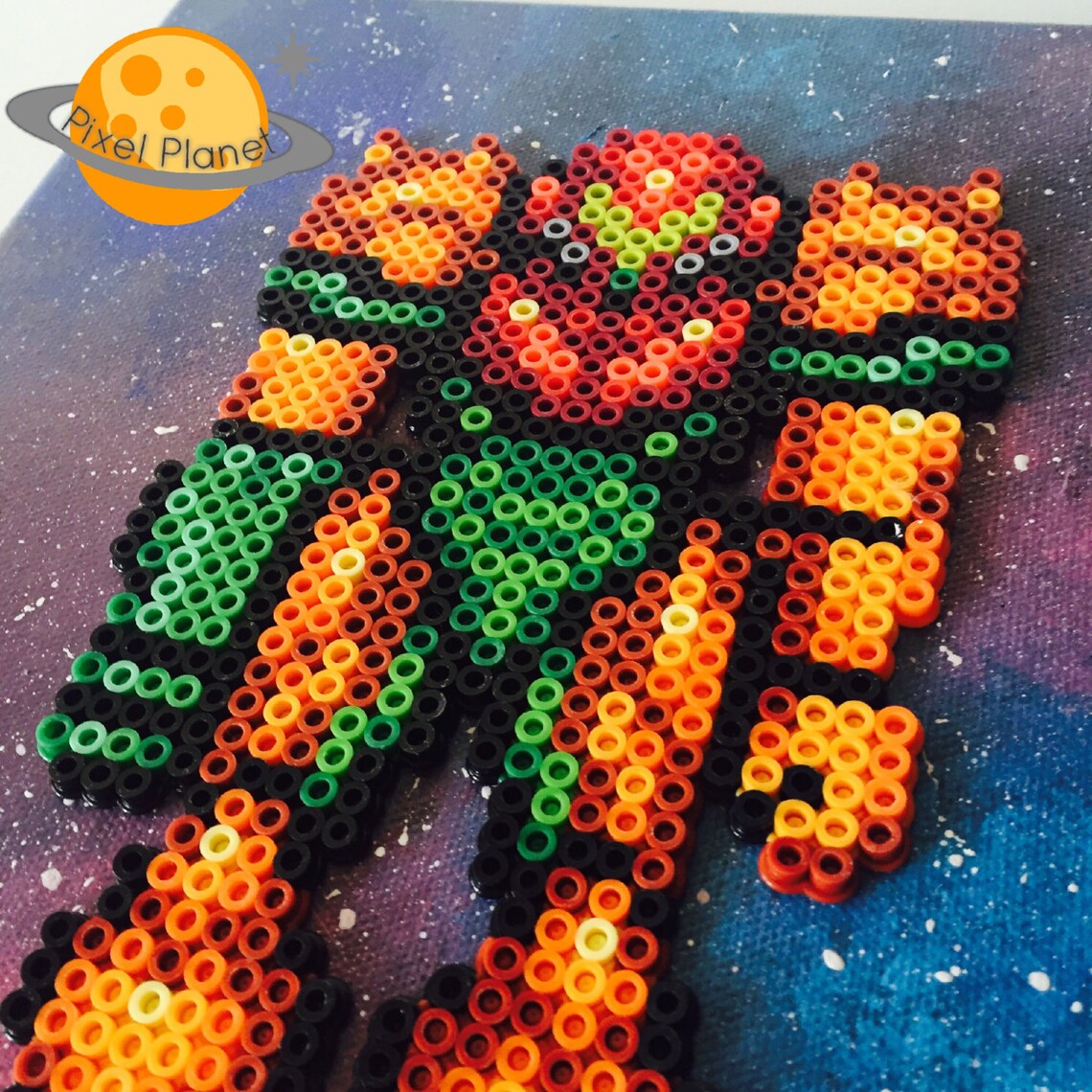 Super Metroid Samus Aran varia Suit Perler Beads Sprite on - Etsy Canada