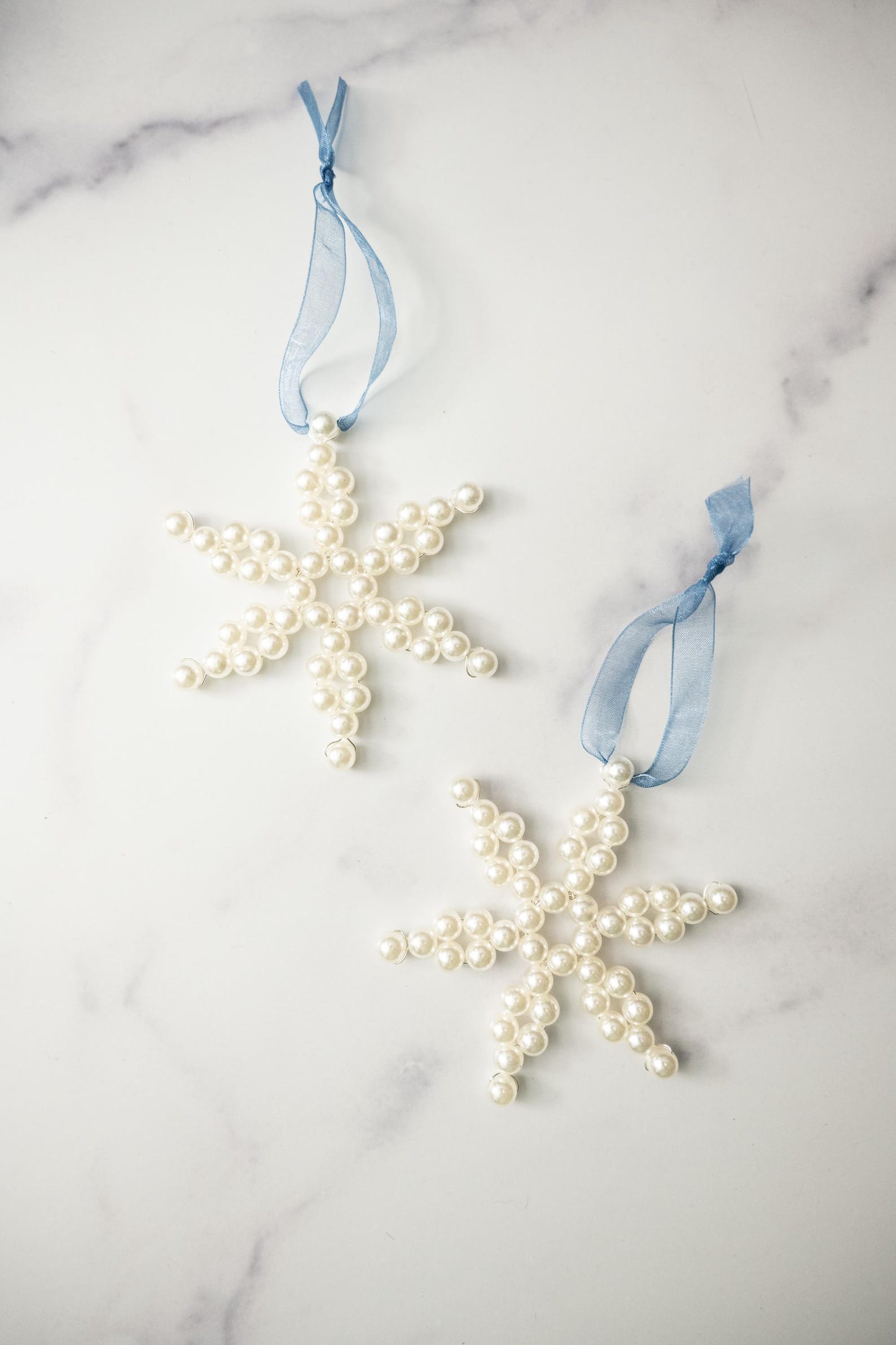 Pearl Snowflake Christmas Ornament Holiday Decor Gift for Friend - Etsy