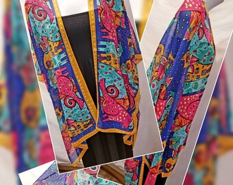 Cat print jacket | Etsy