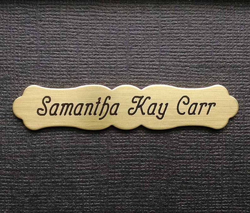 BIBLE Name PLATE MEDIUM Thick Ornate 3.25 X .625 X | Etsy