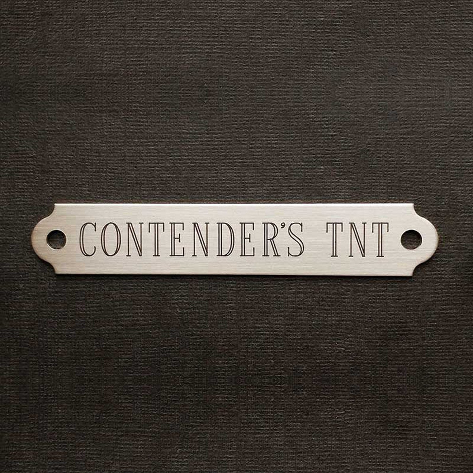 HALTER PLATE THICK Large Scalloped Cut Solid Brass or Solid Nickel ...