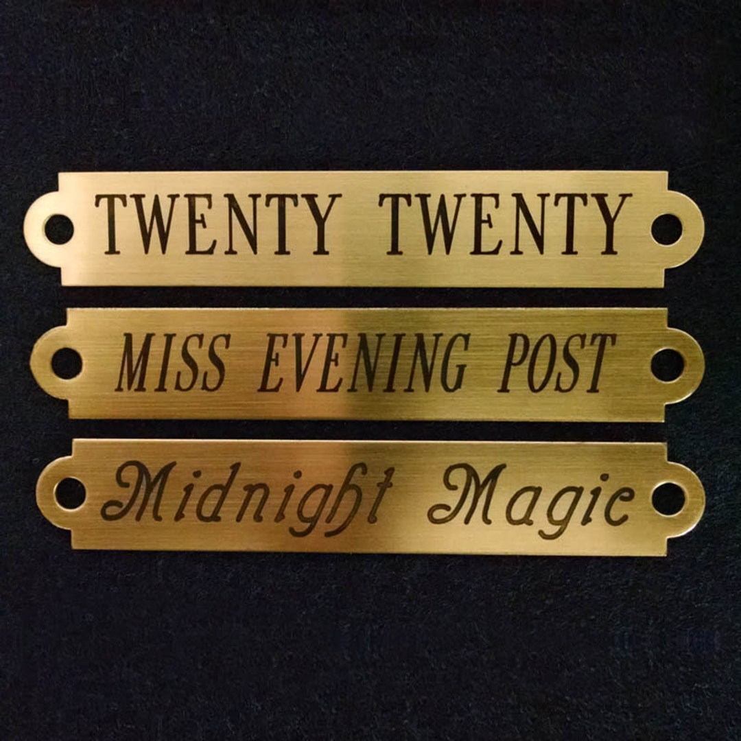 HALTER PLATE XLARGE .032" Solid Brass or .020" Nickel Silver Custom ...
