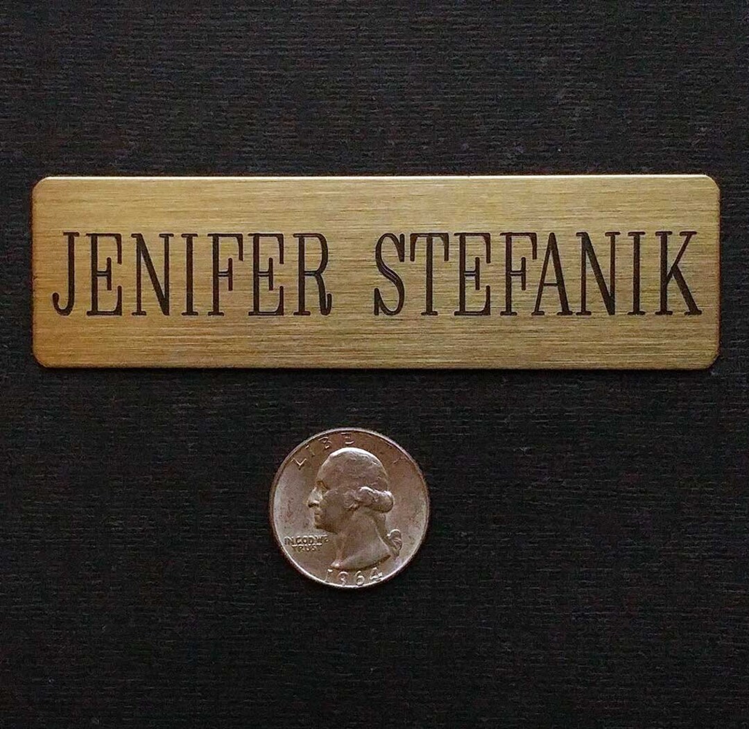 Custom Engraved Name Plate for Tack Trunk or Grooming Box (4" X 1 1/8 ...