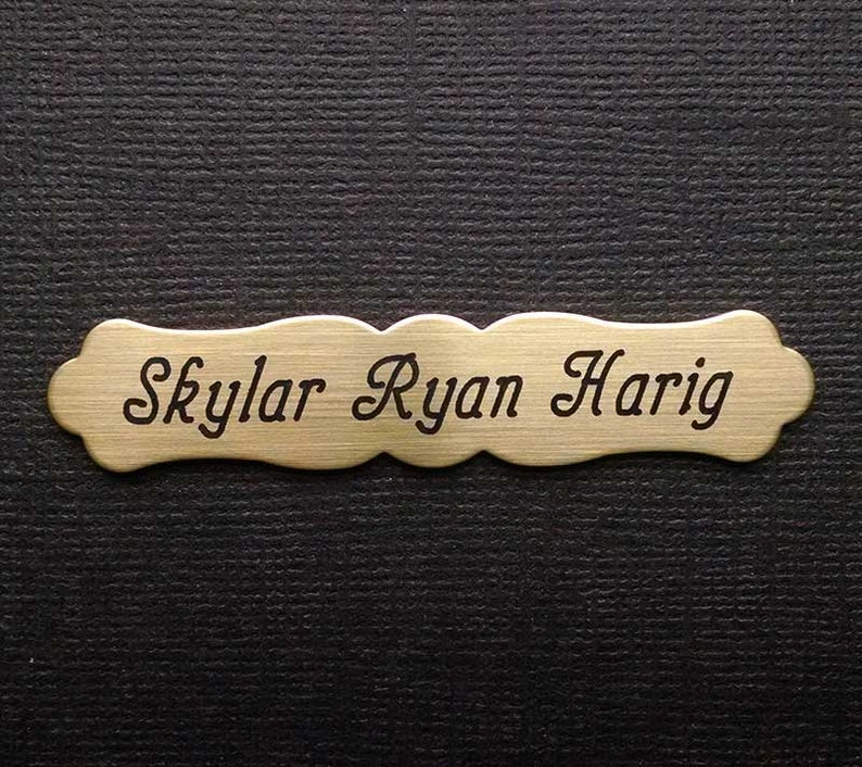 BIBLE NAME PLATE .032 Thickness Ornate Elegant Solid - Etsy