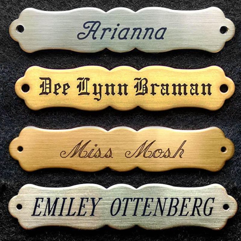 Western Name Saddle Plate - Etsy