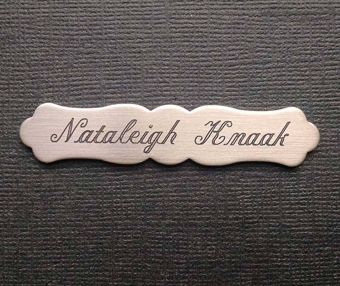 BIBLE Name PLATE MEDIUM Thick Ornate 3.25 X .625 X - Etsy