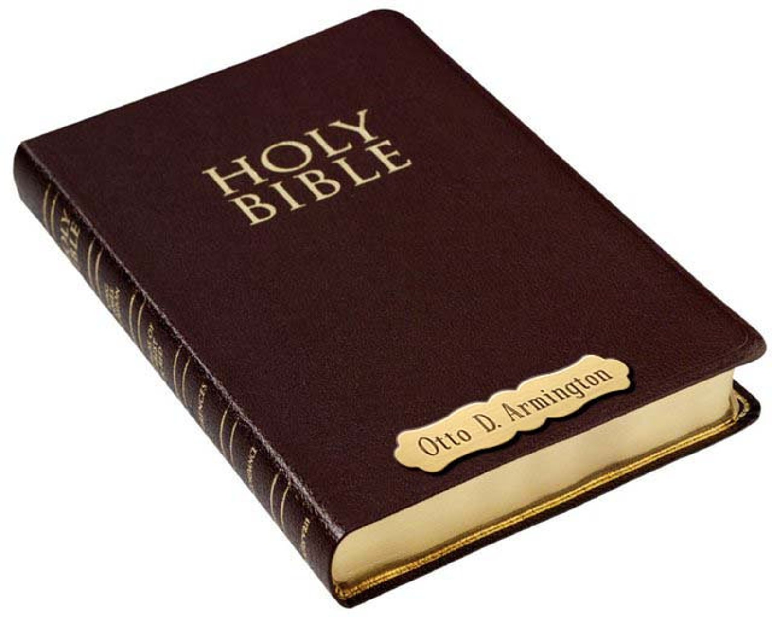 BIBLE Name PLATE MEDIUM Thick Ornate 3.25 X .625 X - Etsy